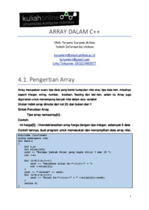 Array Dalam C++ - Repository